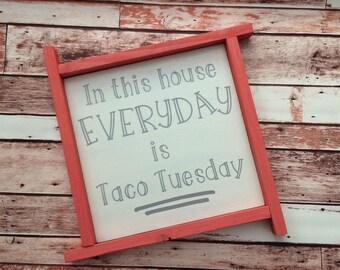 Taco sign | Etsy