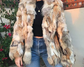 Vintage fur coat | Etsy