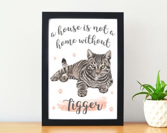 Tabby cat | Etsy
