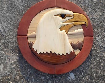 Wooden intarsia | Etsy