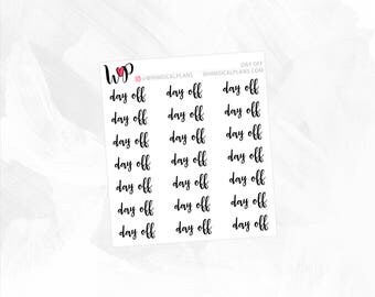 Day off stickers | Etsy
