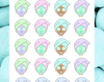 Facial stickers | Etsy