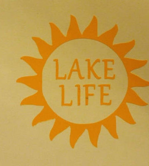 Lake Life Decal permanent vinyl perfect for Yeti & Rtic
