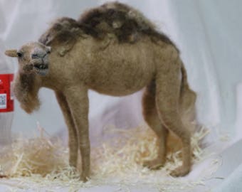 Needle felted Camel. Made to order