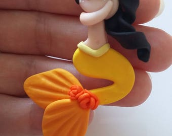Polymer Clay Mermaid Tail Tutorial. Instructions for