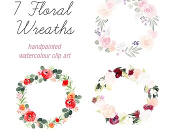 Wreath clipart | Etsy