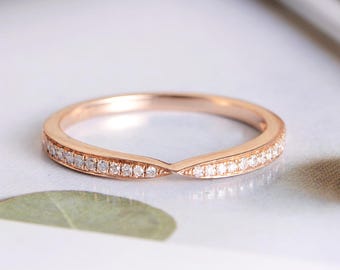 Half eternity band | Etsy