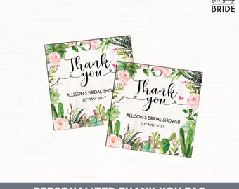 Succulent gift tag | Etsy