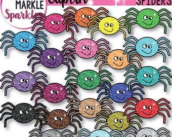 Spider clipart | Etsy