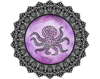 Geometric octopus | Etsy
