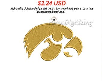 Iowa hawkeyes logo | Etsy