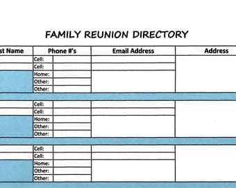 Family reunion | Etsy