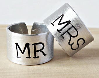 Couple ring set | Etsy