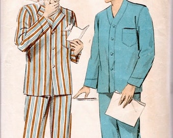 1950s mens pajamas | Etsy
