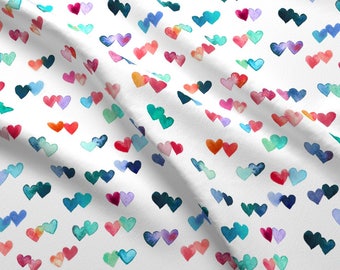 Heart fabric | Etsy