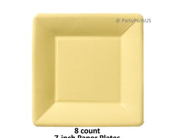 Yellow plate | Etsy