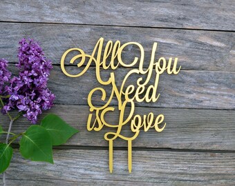 Love cake topper | Etsy