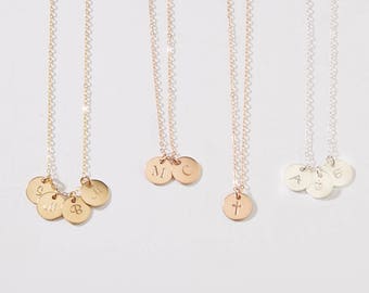 Initial necklaces | Etsy