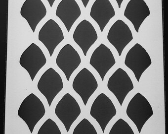 Scales stencil | Etsy