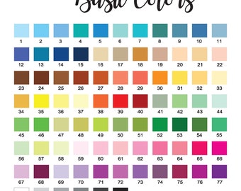 Sea Beach Glass Rarity Poster Color Chart Rare Colors