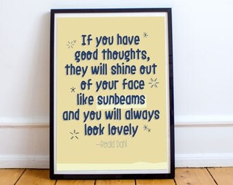 Roald dahl quote | Etsy