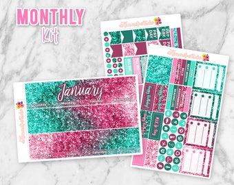 January Monthly Quotes Printable Sticker Sheet January Life