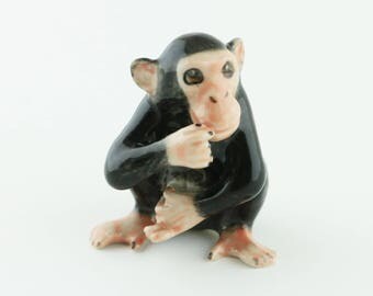 Ceramic monkey | Etsy