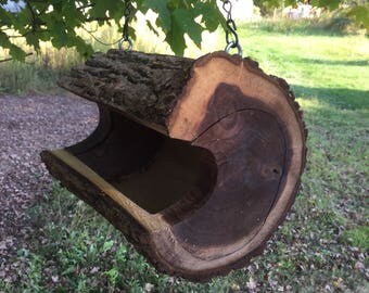 Wood bird feeder | Etsy