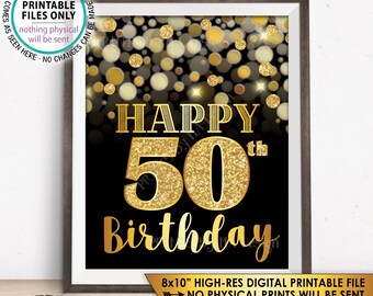 50th birthday sign | Etsy
