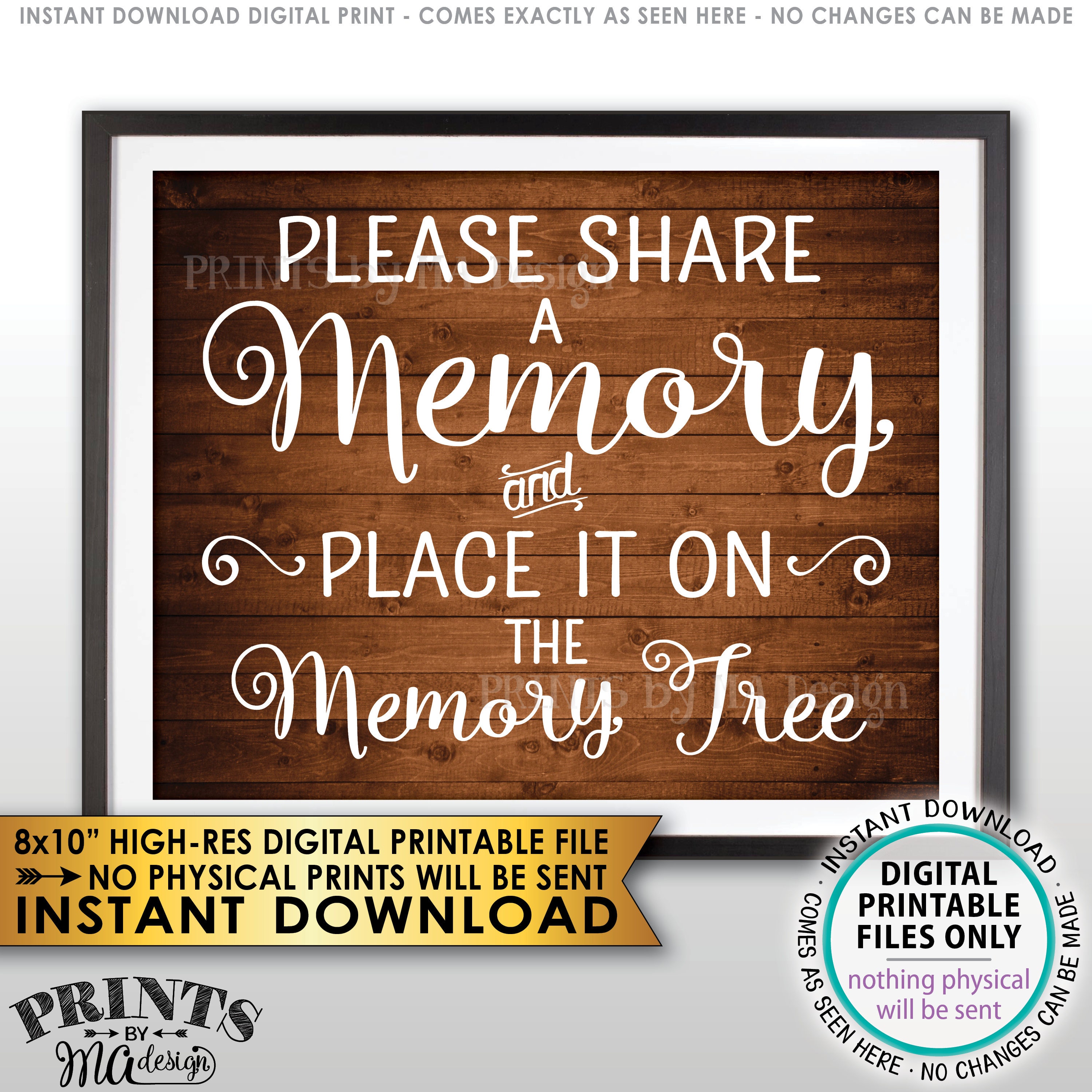 Share a Memory and Place it on the Memory Tree Sign, Write a Memory ...