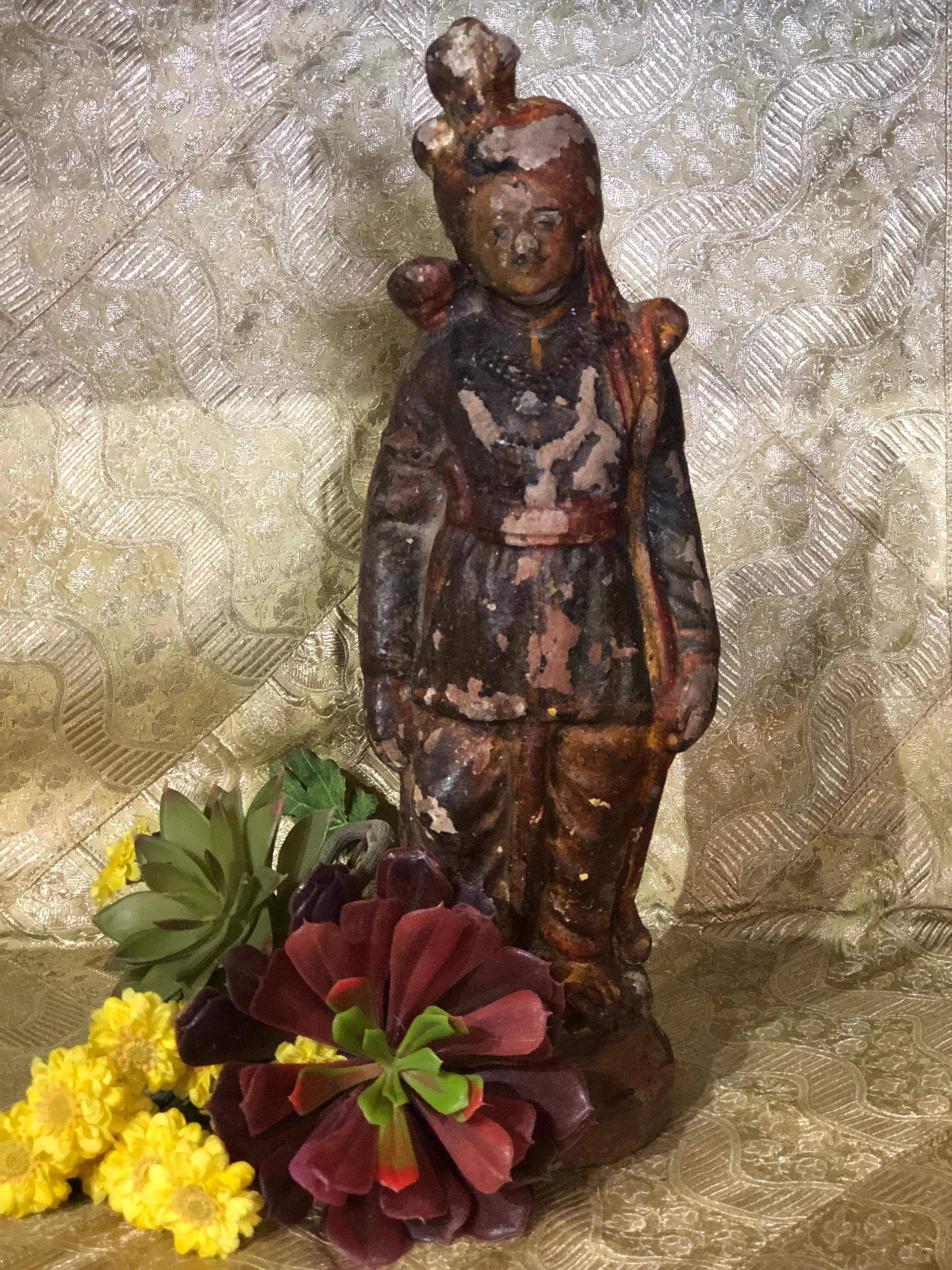 Old Man Clay Statue, sculptures, Clay toy, home decor