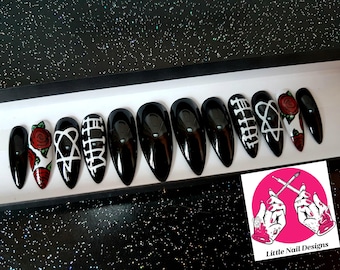 Custom fake nails | Etsy