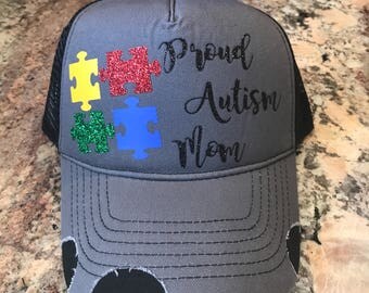 Autism awareness hat | Etsy