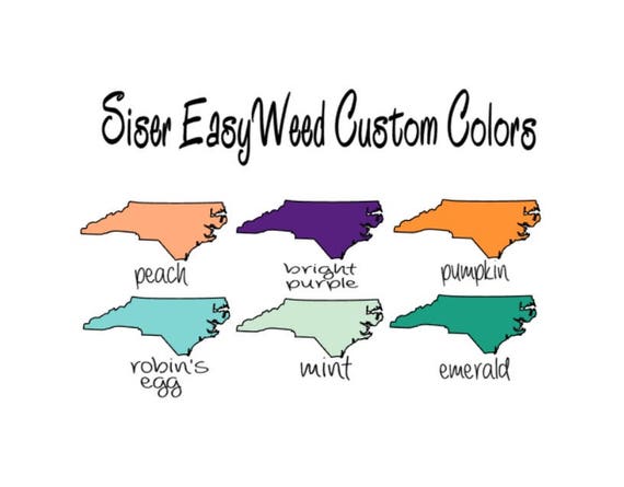 Siser EasyWeed Custom Colors HTV Siser Heat Transfer Vinyl