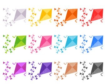 Kites clipart | Etsy