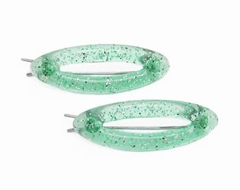 Plastic barrettes | Etsy