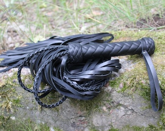 Bondage Leather Flogger Custom Made to Order Mature