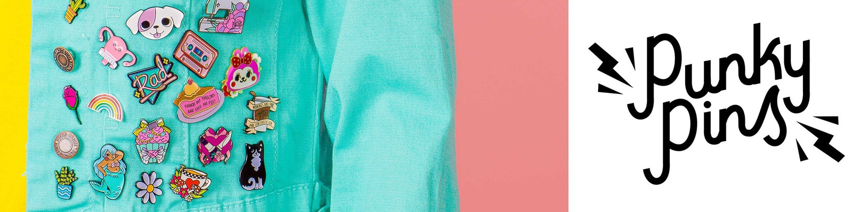 Awesome pins patches and stickers by Punkypins on Etsy