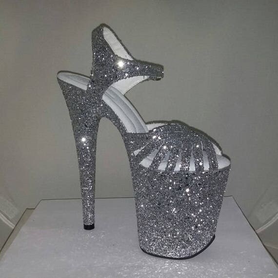 Pole dancing shoes custom made exotic platform high heels