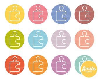 Round jigsaw puzzle | Etsy