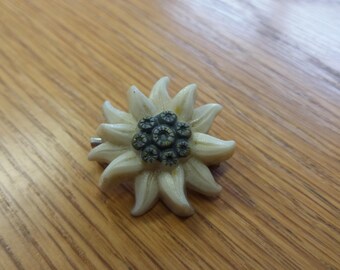 Edelweiss brooch | Etsy