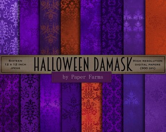 Halloween digital paper Halloween scrapbook paper Craft paper