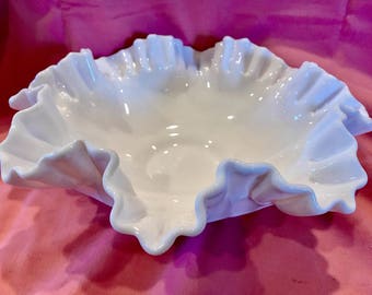 Fenton milk glass | Etsy