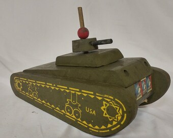 Vintage toy tank | Etsy