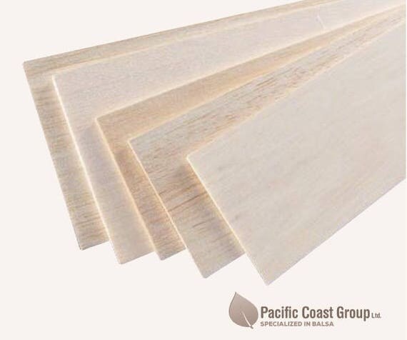 Balsa wood sheets 1000mm 1 meter Long x 100mm wide various