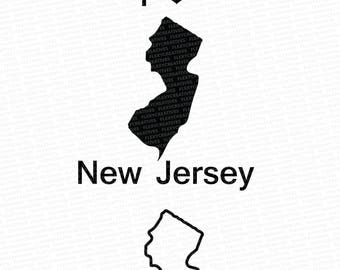 New jersey svg | Etsy