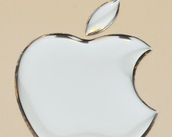 Apple logo decal | Etsy