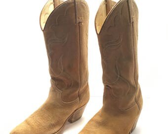 Brown suede boots | Etsy