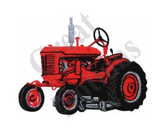 Tractor embroidery | Etsy