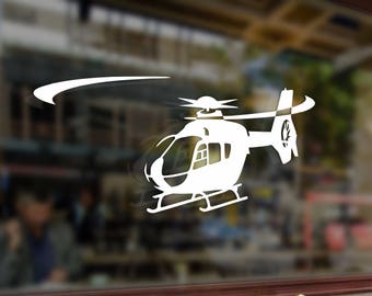 Helicopter decal | Etsy